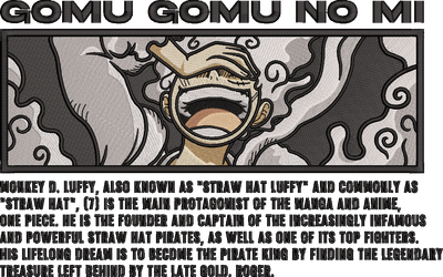 Luffy G5 letters One Piece – Hoodie Hunters